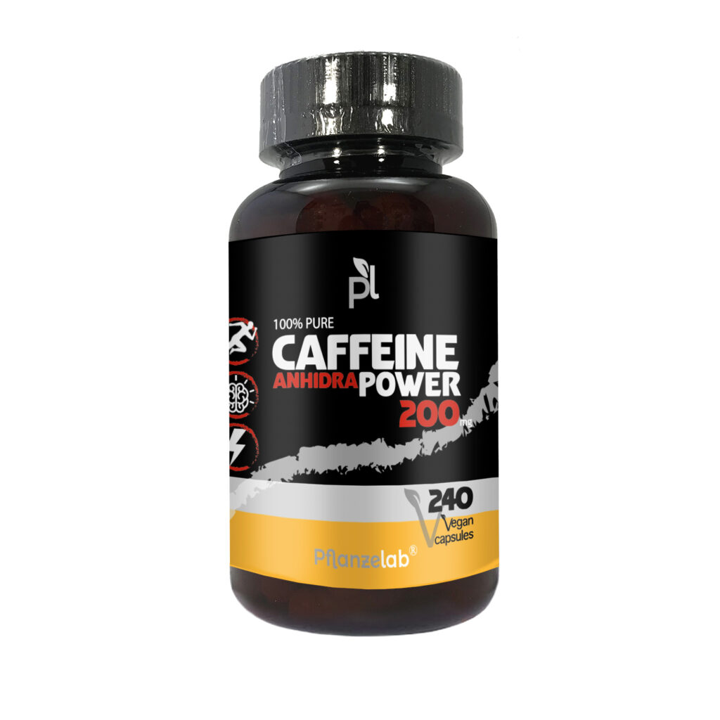 Cafeína Anhídra Pflanzelab 100% pura 240 cápsulas 200 Mg • Tienda Fitop